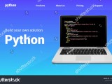 Python Programming Code Technology Banner Python Stock Vector Royalty