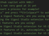 Exploring Github Copilot Sigasi