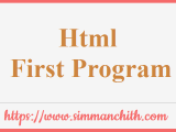 Html First Program Html Syntax And Structure Simmanchith