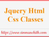 Jquery Css Classes Add Or Remove Css Classes Simmanchith