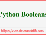 Python Booleans Simmanchith