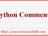 Python Comments Simmanchith