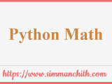 Python Math Simmanchith