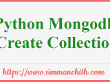 Python Mongodb Create Collection Simmanchith