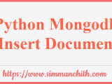 Python Mongodb Insert Document Simmanchith