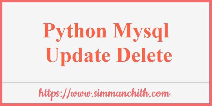 Database Operations Update And Delete In Mysql Using Python - Incredible Desktop Mountain Designs | Free Download