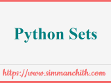 Python Sets Simmanchith