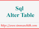 Sql Alter Table Update Table Or Column Structure