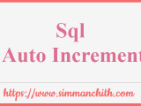 Sql Auto Increment Identity Column Simmanchith