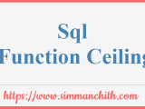 Sql Ceiling Function Simmanchith