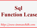 Sql Lcase Lower Function Simmanchith