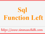 Sql Left Function Simmanchith