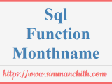 Sql Monthname Function Datepart Extract Simmanchith