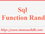 Sql Rand Function Generate Random Numbers Simmanchith