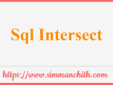 Sql Intersect Operator Select Common Rows Simmanchith