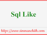 Sql Like Operator Search A Substring Simmanchith