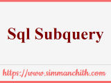 Sql Subquery Inner Query Nested Subquery Simmanchith