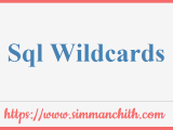 Sql Wildcard Character Simmanchith