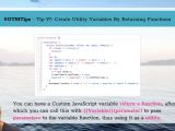 Gtmtips Create Utility Variables By Returning Functions Simo Ahava