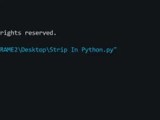Python Strip Usage Examples And Syntax