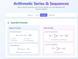 Arithmetic Series And Sequences Formulas And Their Applications