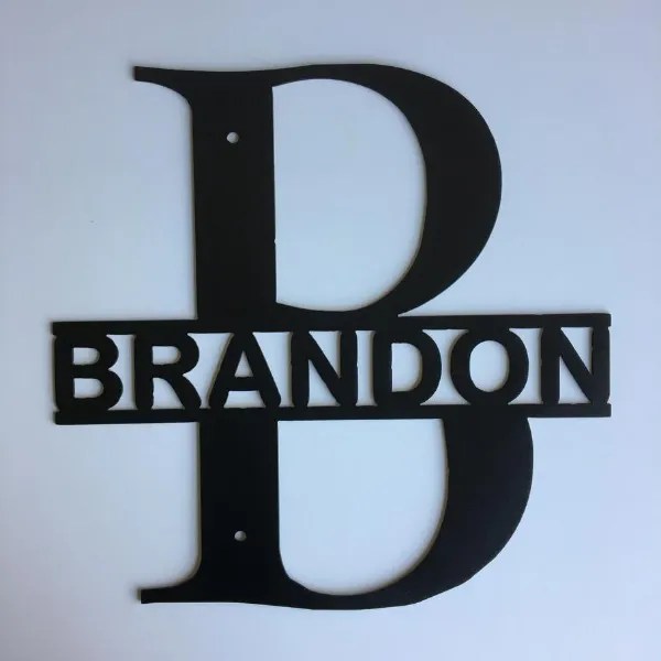 Monogram Split Letter Bold: Stunning Calm To Sassy Colors