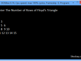 C Program To Print Floyd Triangle C Programs