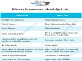 Source Code And Object Code Difference Between Source Code And Object