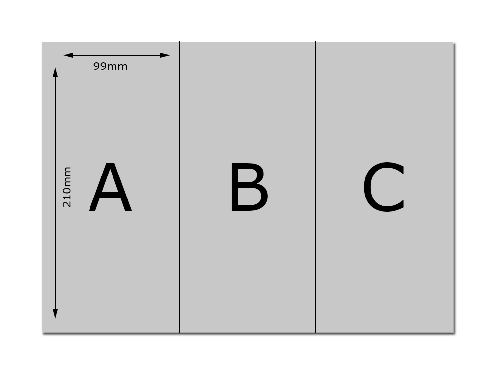 6pp Leaflets Folding Options - SkyBlue DesignWorks