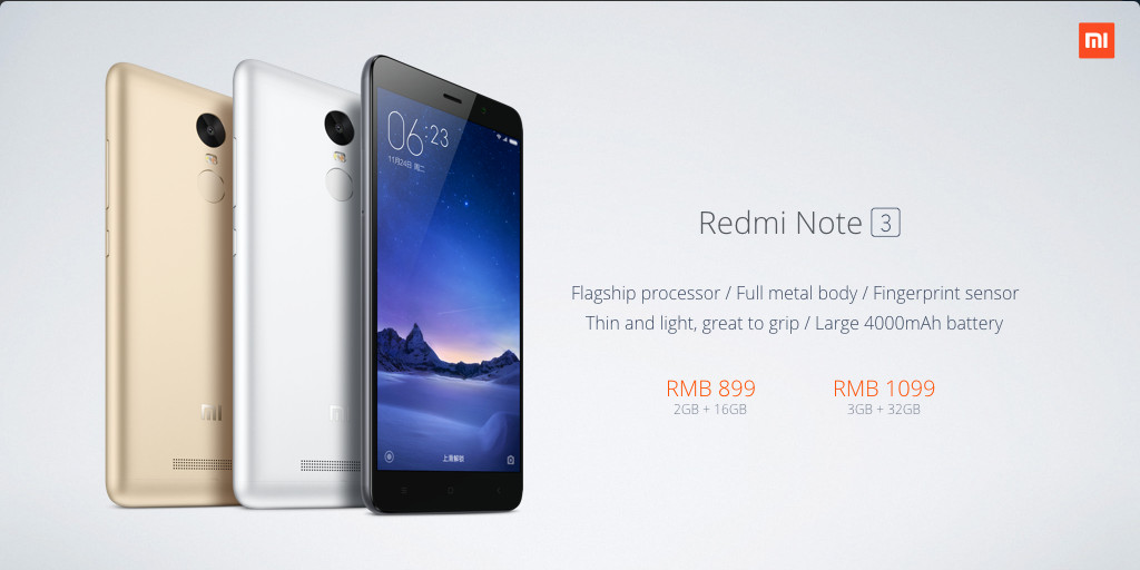 Xiaomi Redmi Note 3 With 3GB RAM & 32GB ROM To Launch On March 3 For ...
