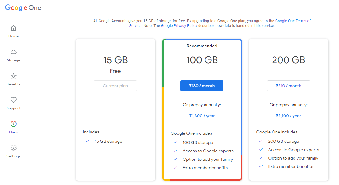 Google One Plans in India: How to buy extra cloud storage for Google ...