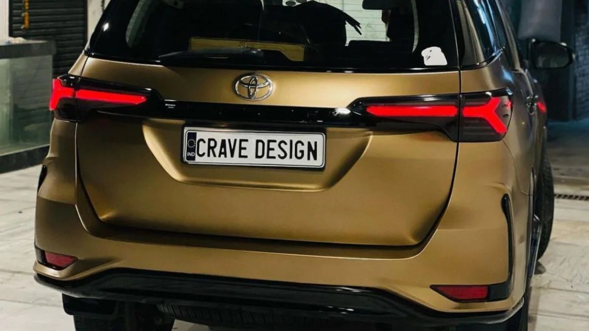 Have a look at India's 1st gold-wrapped Toyota Fortuner Legender ...