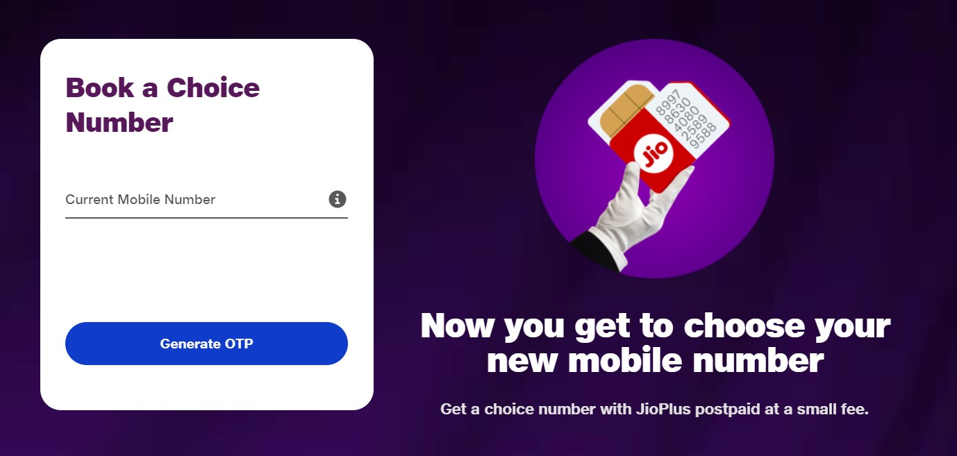 How to Get a Jio Prepaid or Postpaid Number of Your Choice?