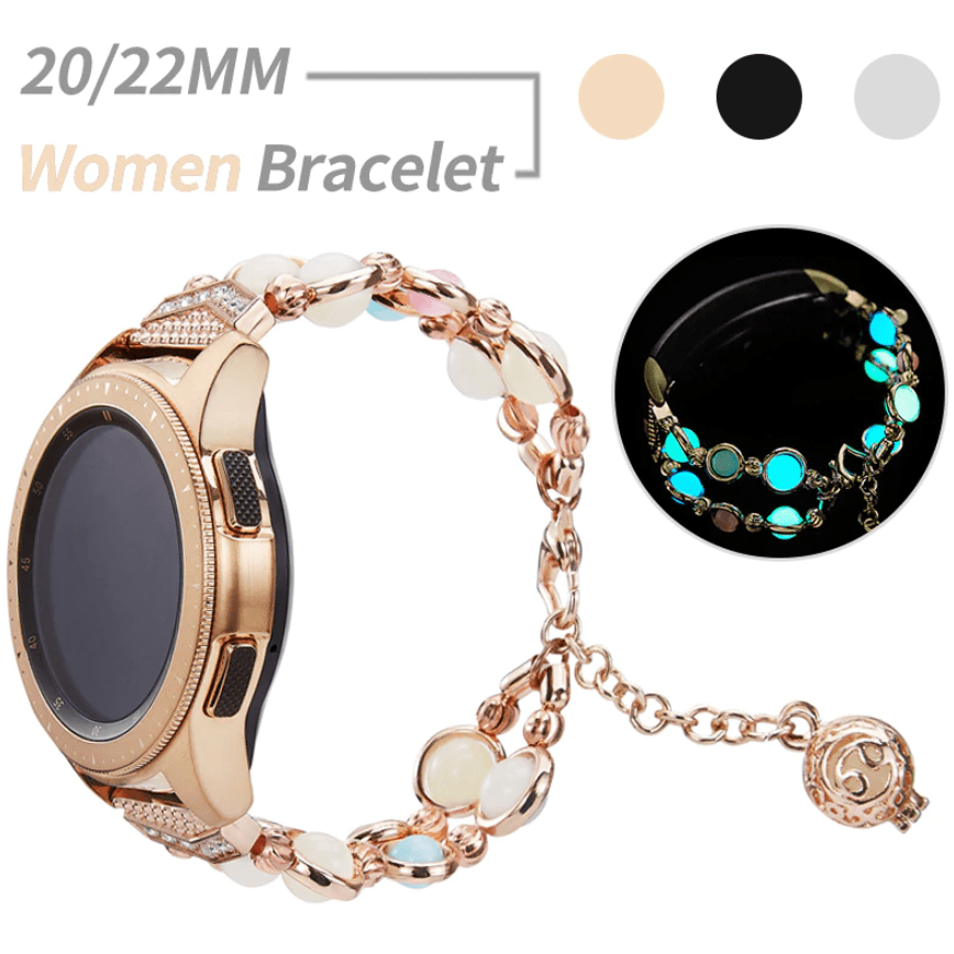 Rose gold metalna night stone narukvica 20 mm fluorescentna – Smart ...