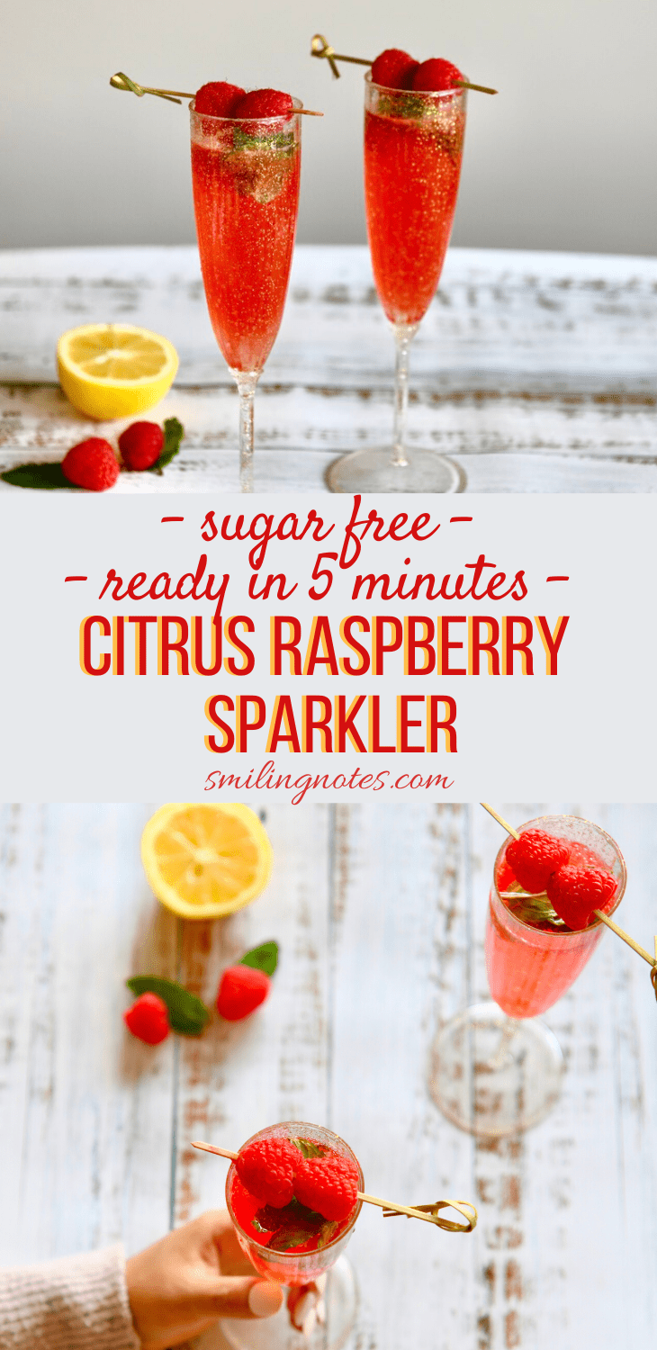 Sugar-Free Citrus Raspberry Sparkler