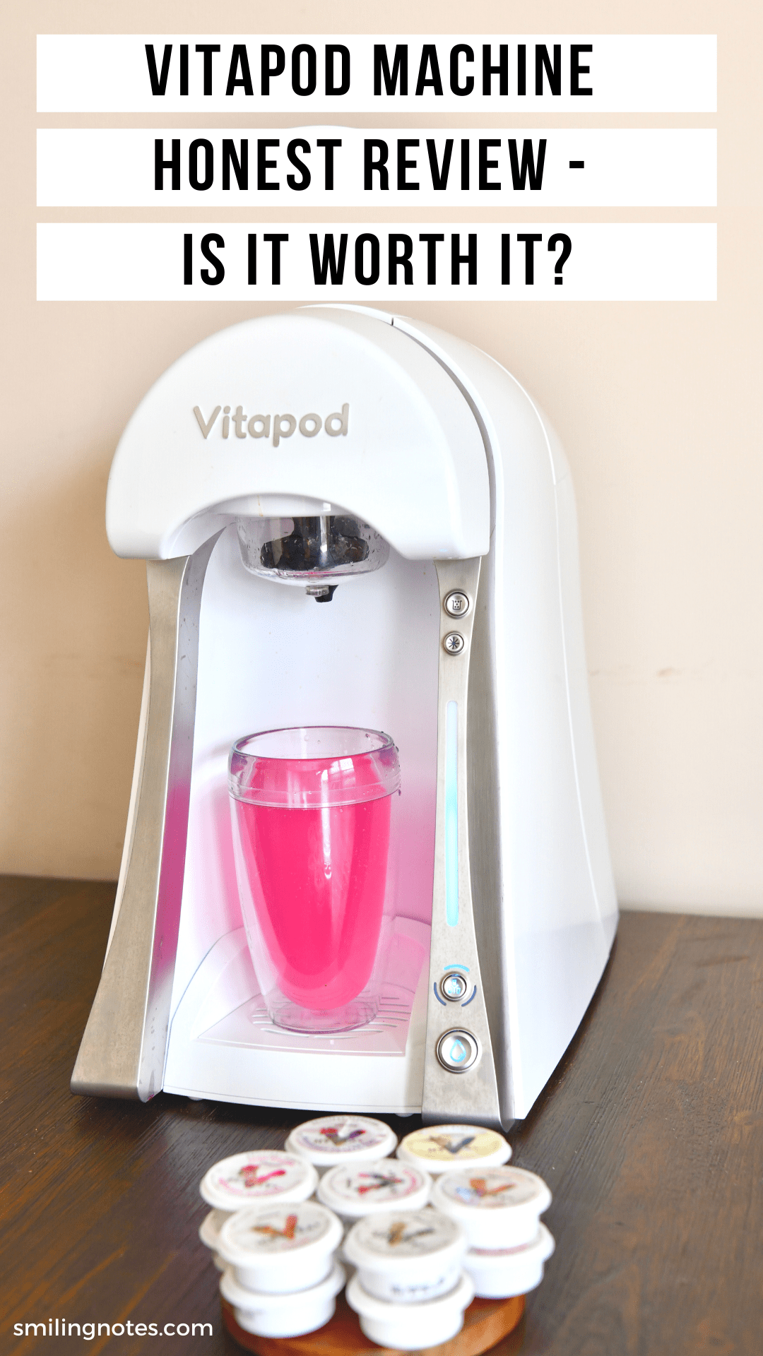 Vitapod Machine Honest Review - Is it worth it? - Smiling Notes