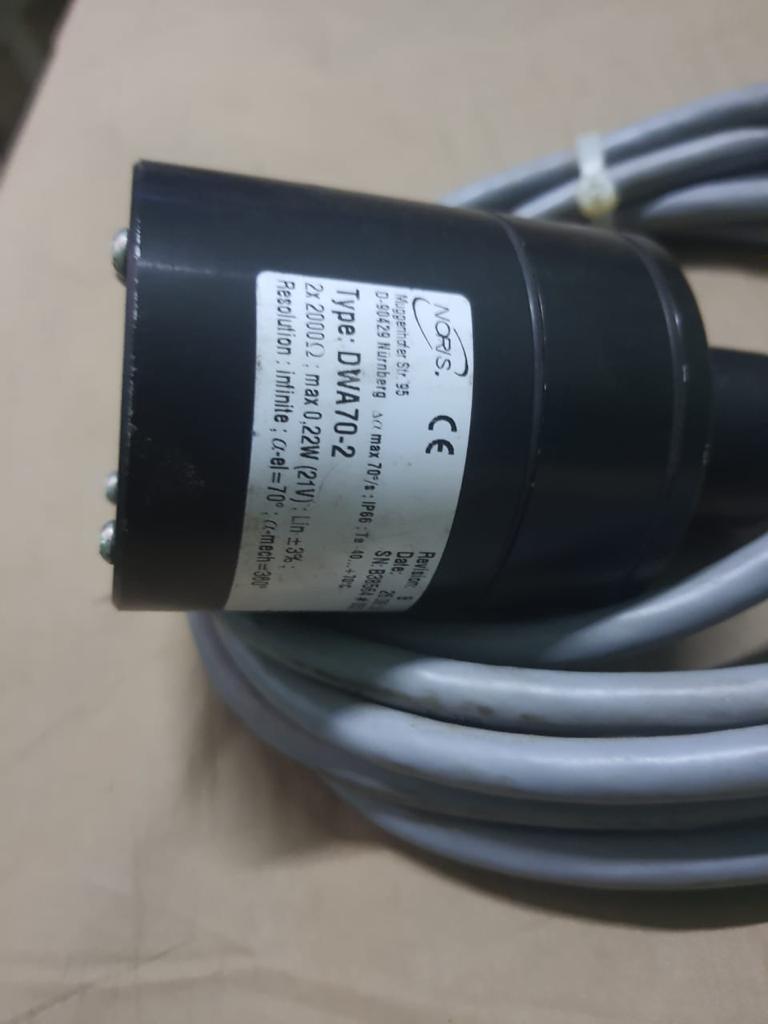 ROTARY POSITION SENSOR. TYPE: DWA70-2, NORIS MAKE - SWIFT MARINE TECH ...