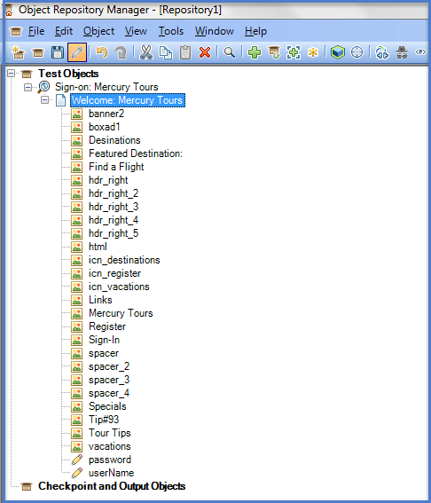 Object Repository Exercise 1: Learn and Save Objects of a web application – UFT | Welcome to QTP ...