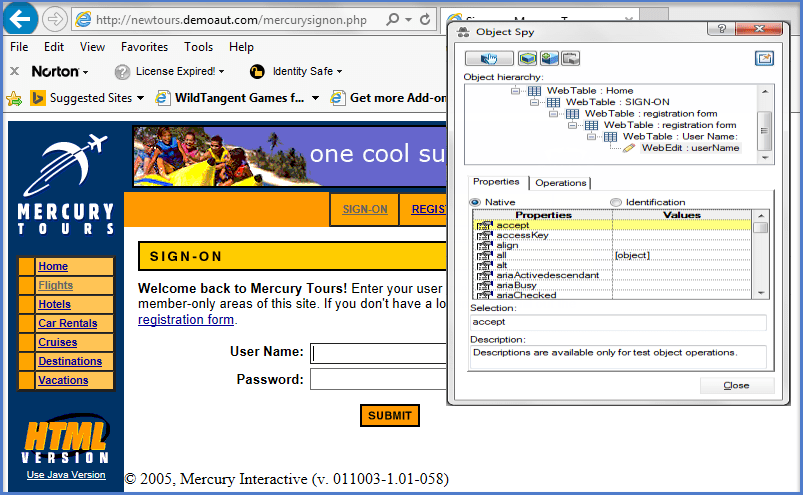 Object Repository Exercise 1: Learn and Save Objects of a web ...