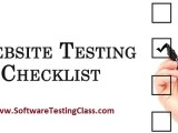 Complete Checklist For Website Testing Software Testing Class