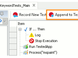 Test Recording Analysis Running And Resolving Errors In Testcomplete