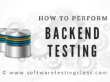 Backend Testing Software Testing Class