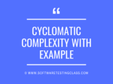 Cyclomatic Complexity With Example Software Testing Class