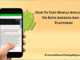 Mobile App Testing Tutorial