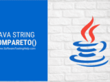 Java String Compareto Method With Programming Examples