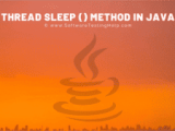 Thread Sleep Thread Sleep Method In Java With Examples