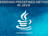 Overriding Predefined Methods In Java