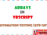 Arrays Vbscript Automation Testing Qtp Uft Vbscript Tutorial