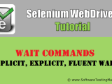 Selenium Wait Commands Implicit Explicit Fluent Waits