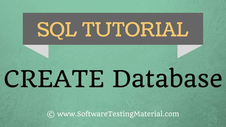 Sql Create Database Sql Tutorial Software Testing Material - Minimal Photo Collection - Full HD Quality
